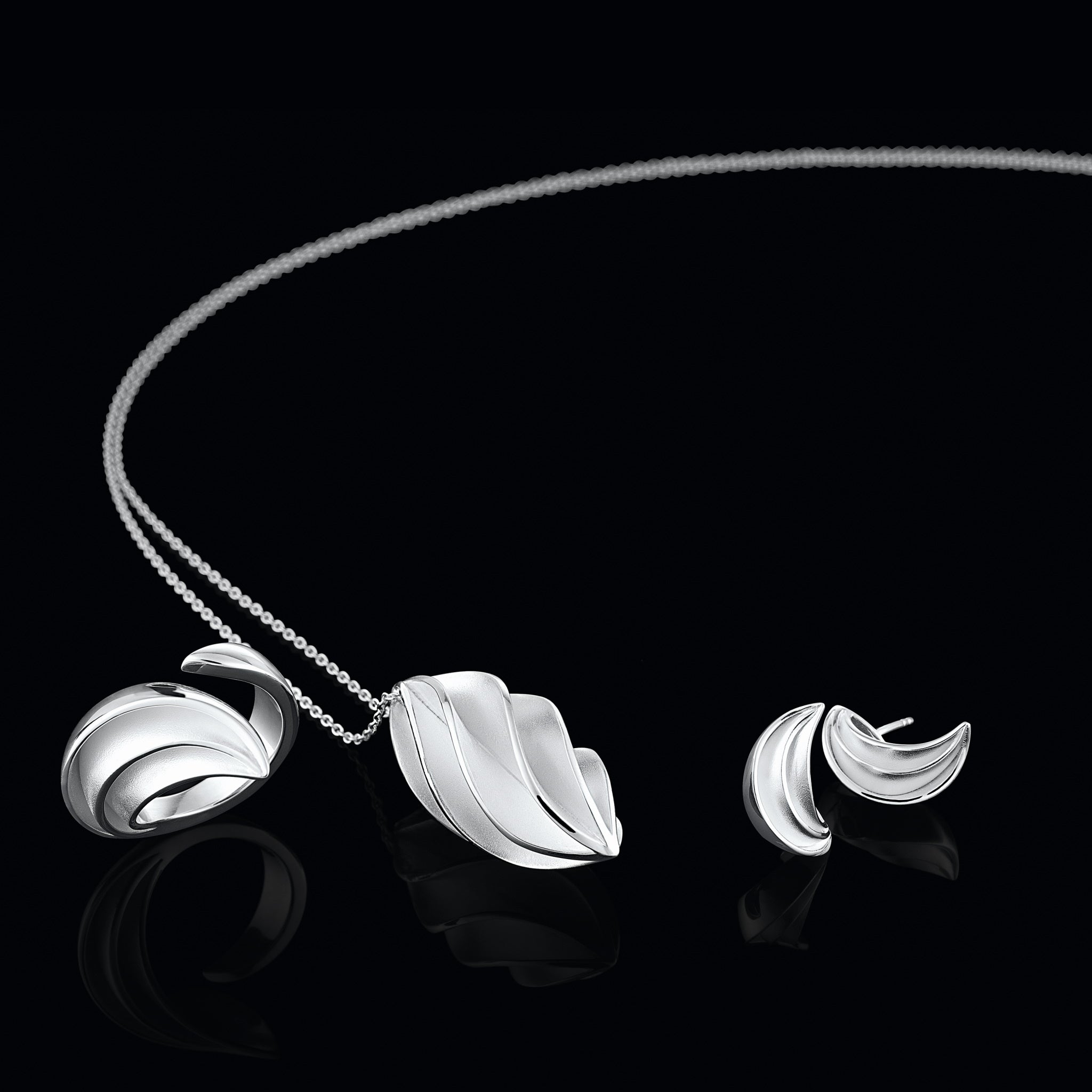 Catherine Jones Streamer Pendant Sterling Silver